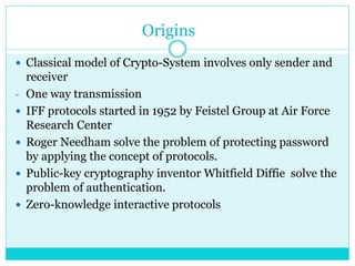Cryptographic protocols | PPTX