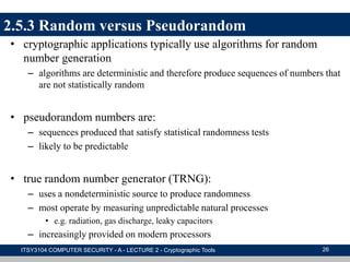 Cryptographic tools | PPTX | Information and Network Security | Computing