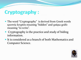 Cryptography | PPSX