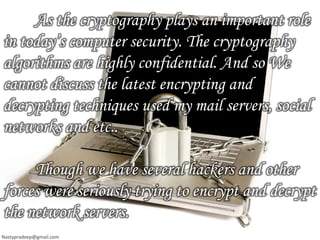 Cryptography | PPT