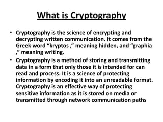 Cryptography | PPT