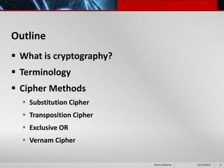 Cryptography | PPTX