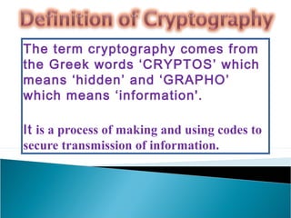 Cryptography | PPT