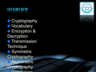 Cryptography | PPTX
