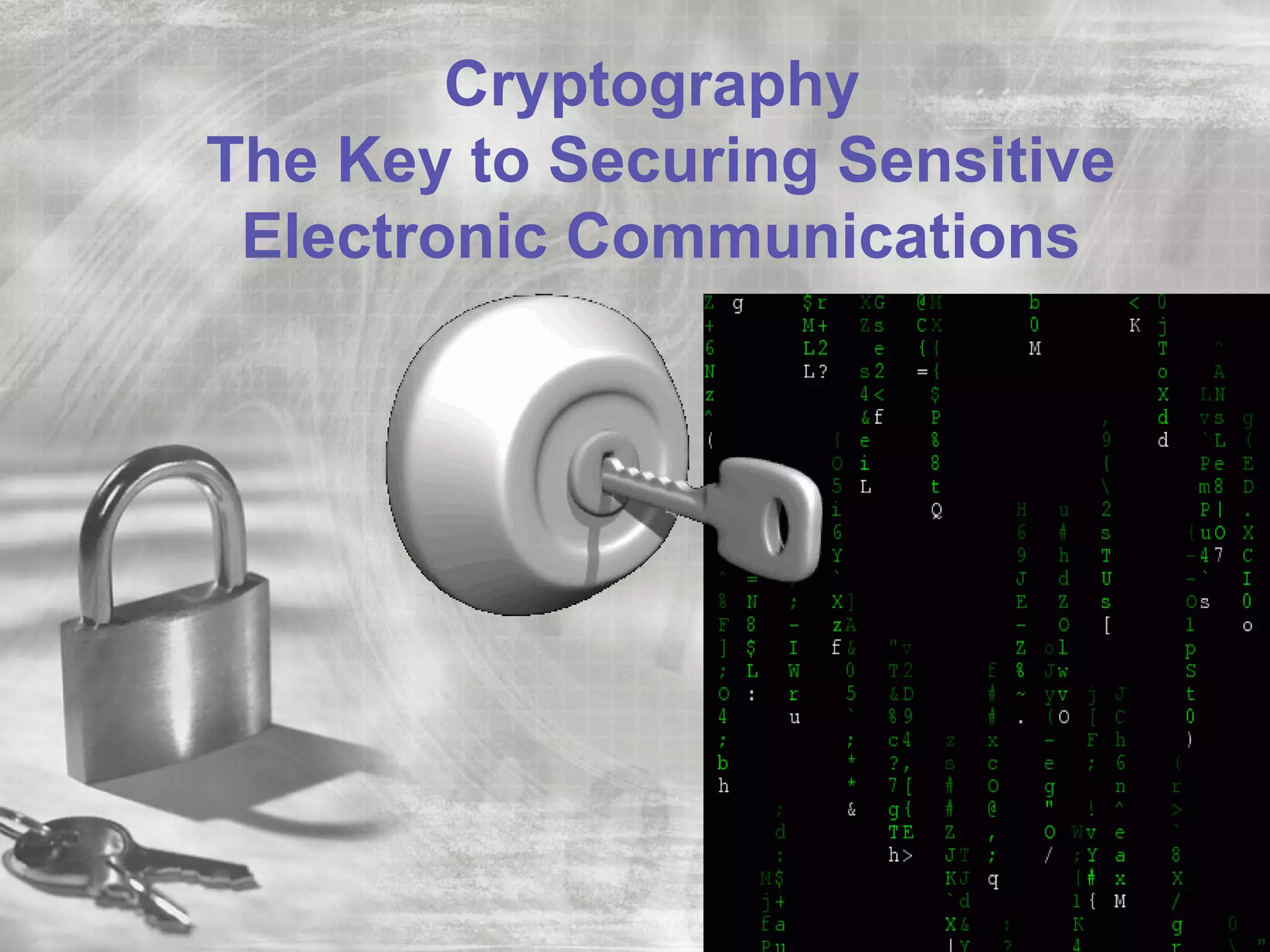 Cryptography | PPT