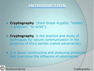 Cryptography | PPTX