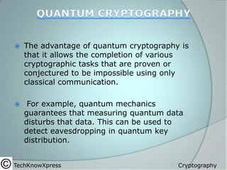 Cryptography | PPTX