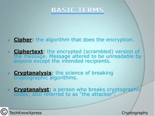 Cryptography | PPTX