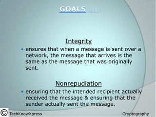 Cryptography | PPTX