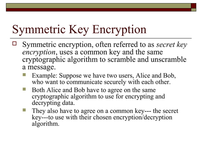 Cryptography | PPT | Information and Network Security | Computing