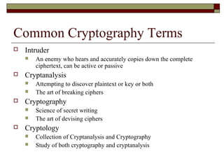 Cryptography | PPT