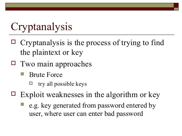 Cryptography