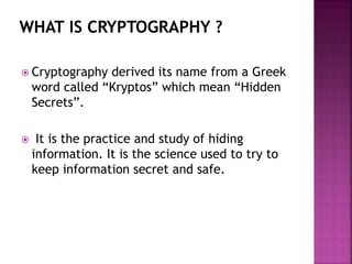 Introduction to Cryptography | PPT