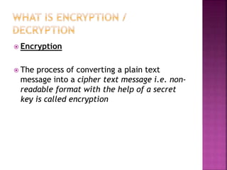 Introduction to Cryptography | PPT