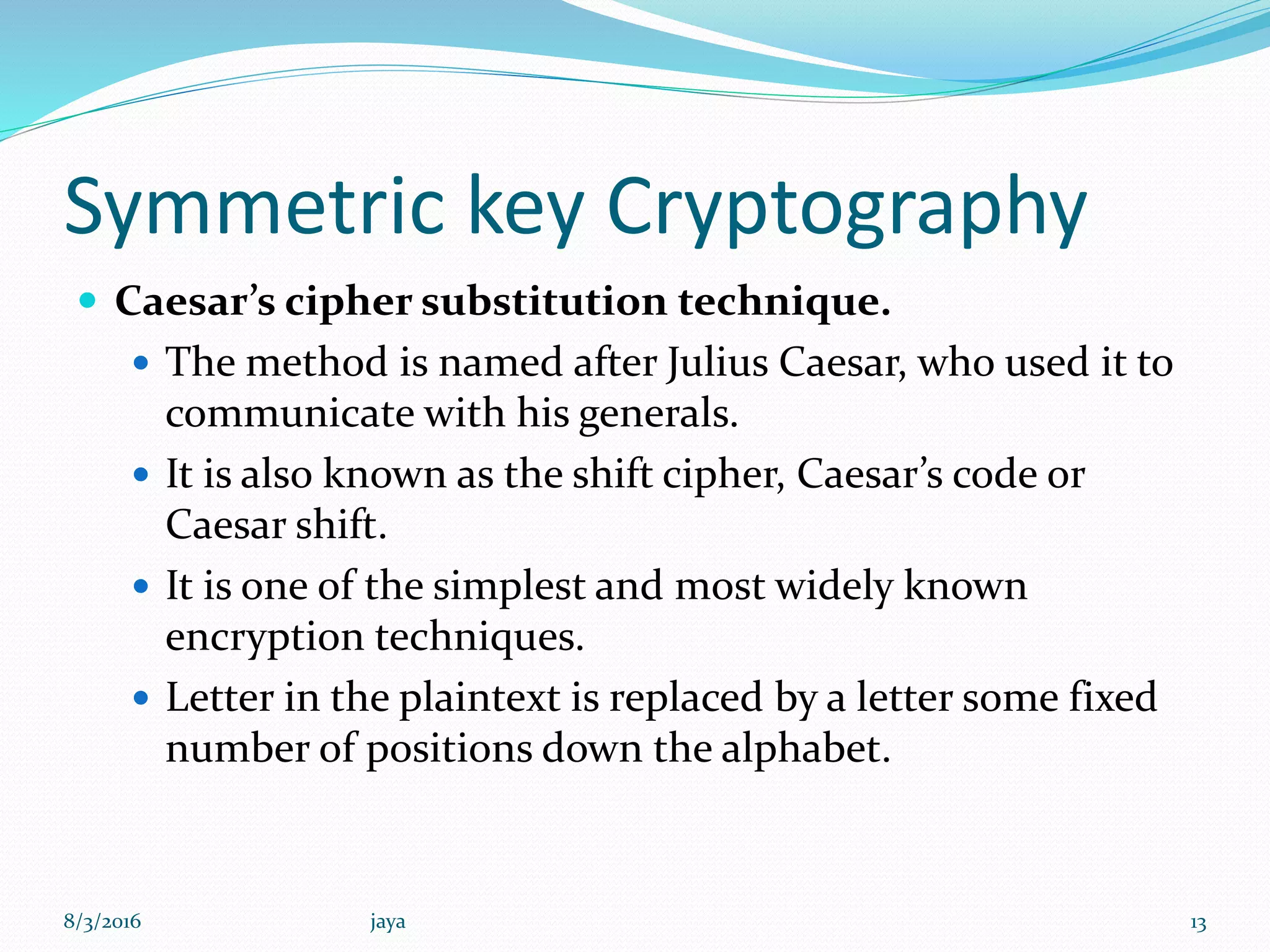 Cryptography | PPTX