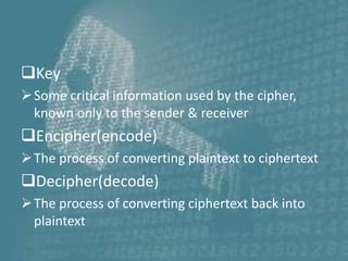 Cryptography and network security | PPT