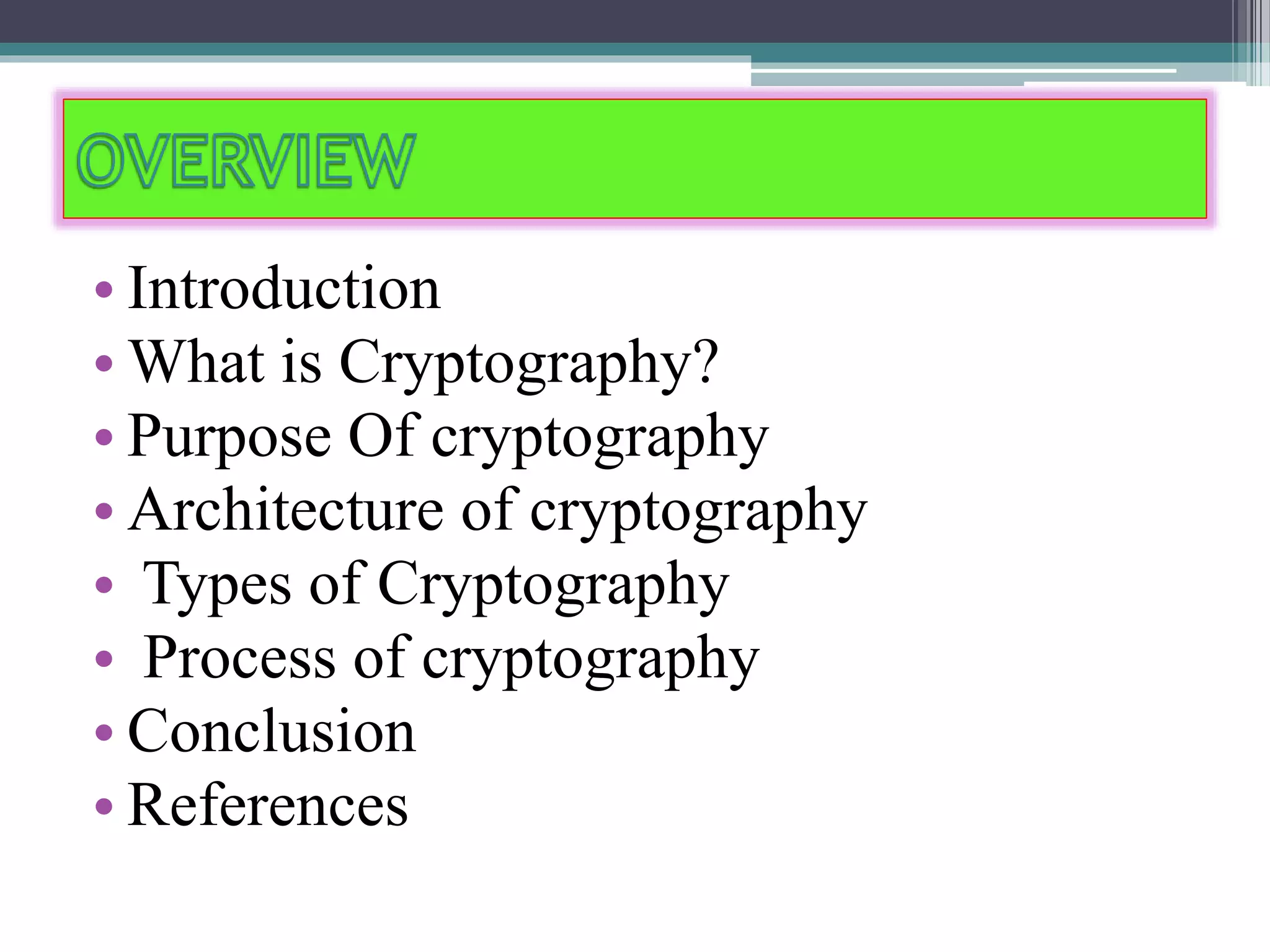 Cryptography | PPTX