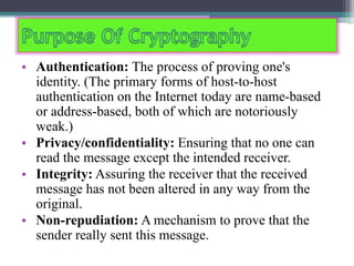 Cryptography | PPTX