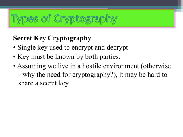 Cryptography | PPT