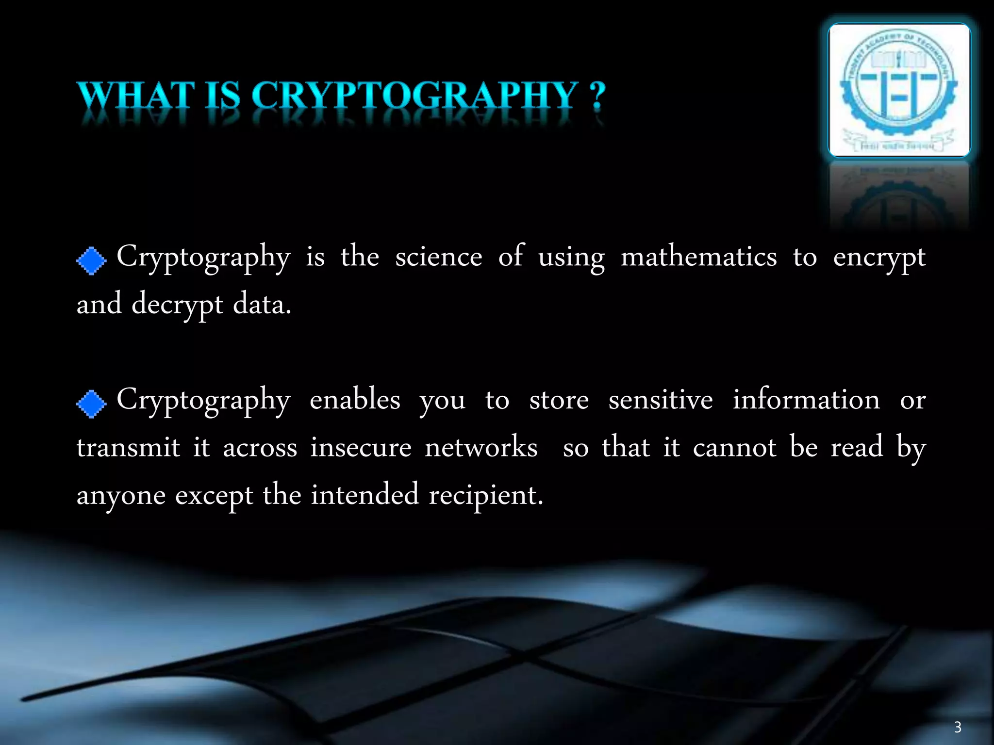 Cryptography | PPT