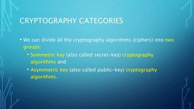 Cryptography | PPTX