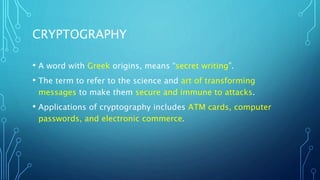 Cryptography | PPTX