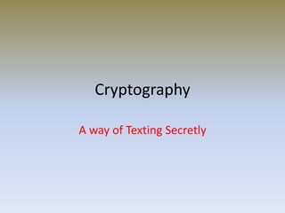 Cryptography | PPSX