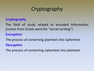 Cryptography | PPT