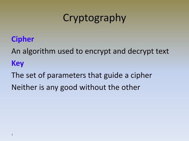 Cryptography | PPT