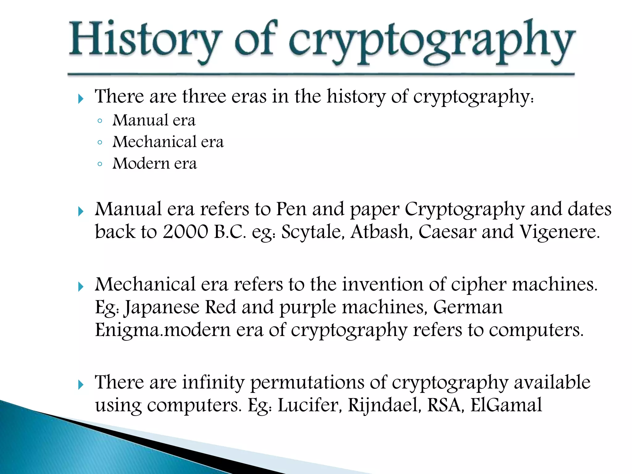 Cryptography | PPTX