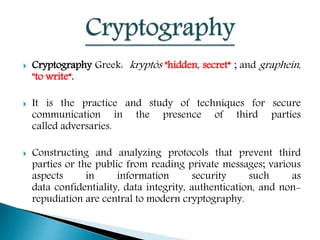Cryptography | PPT
