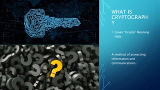 Cryptography.pptx | Information and Network Security | Computing