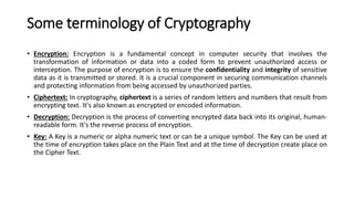 Fundamental Concept of Cryptography in Computer Security | PPT
