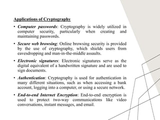 CRYPTOGRAPHY and its applications .pptx