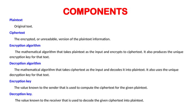 Cryptography introduction and its techniques | PPTX | Computing | Technology & Computing
