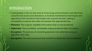 Cryptography .pptx | Programming Languages | Computing