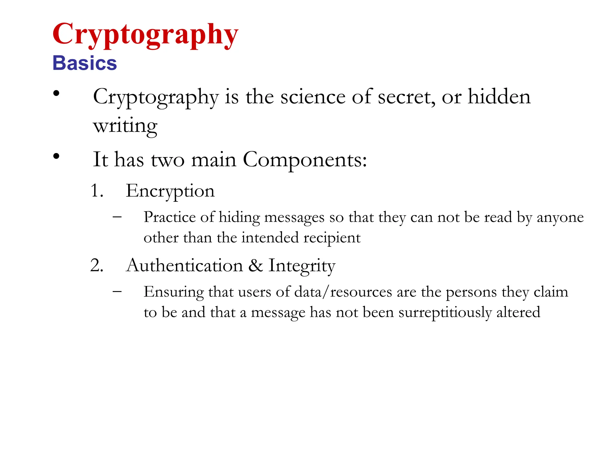 introduction to cryptography and its basic techniques | PPT