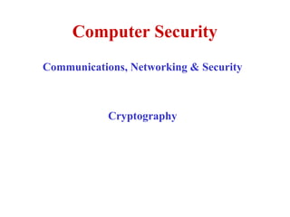 introduction to cryptography and its basic techniques | PPT