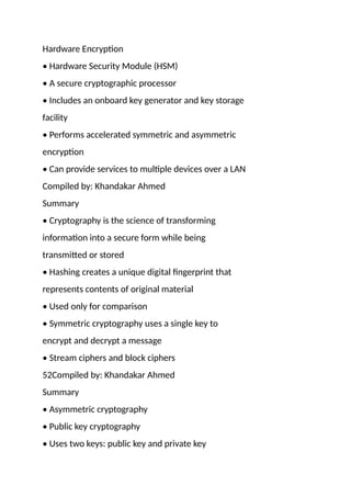 cryptography in engineering related as software | PDF