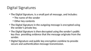 Introduction to Cryptography and digital signatures | PPTX