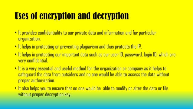 Science of encryption ciphers and decryption | PPTX