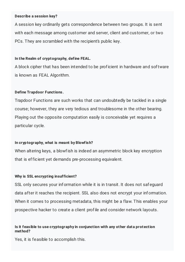 50+ Frequently Asked Cryptography Interview Questions in 2022 | PDF