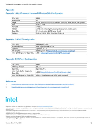 Cryptography Processing with 3rd Gen Intel Xeon Scalable Processors | PDF
