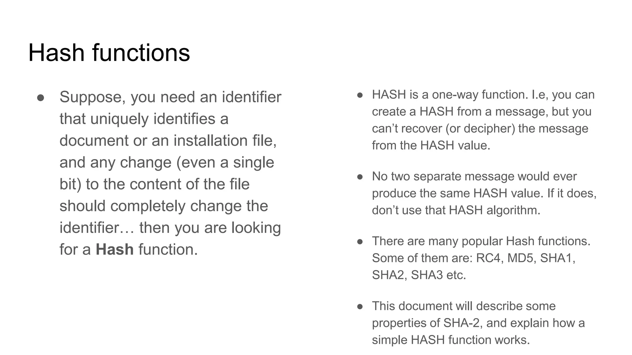Cryptography Simplified Hash Functions Pptx Programming Languages Computing