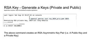 Cryptography - Simplified - Key Generation - Asymmetric Keys | PPTX ...