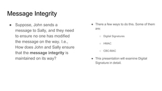 Cryptography - Simplified - Message Integrity | PPTX