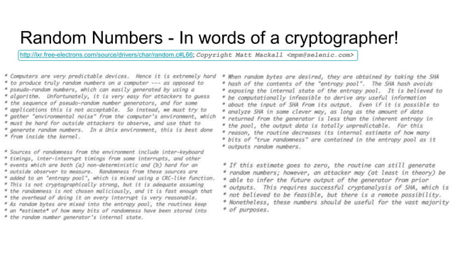Cryptography - 5 minutes series - Random Numbers | PPTX | Computing ...