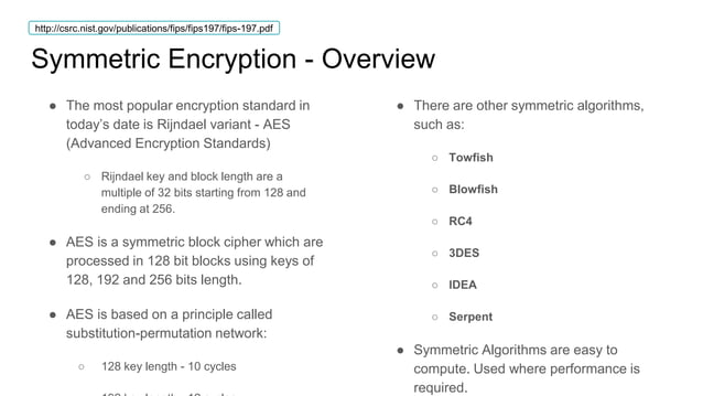 Cryptography - Simplified - Symmetric Encryption | PPT