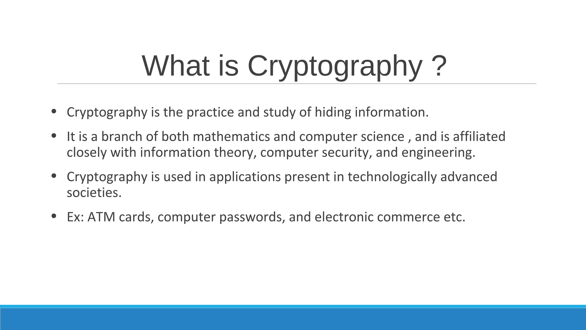 Cryptography | PPT