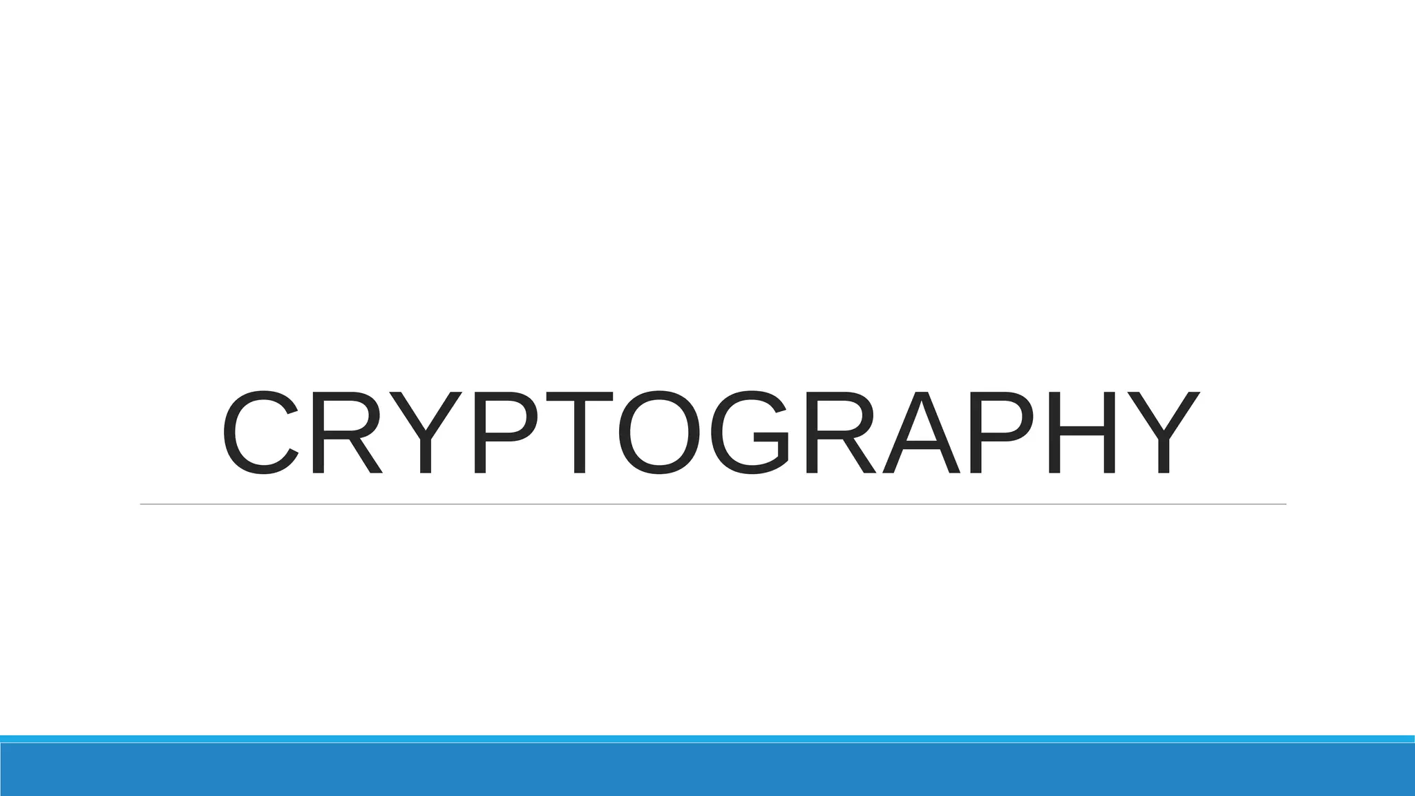 Cryptography | PPT